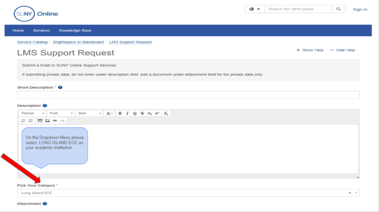 Distance Learning SUNY Help Desk / Brightspace - Long Island Educational Opportunity Center